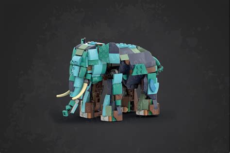 Lego Moc Viking War Elephant By Made With Brix Rebrickable Build
