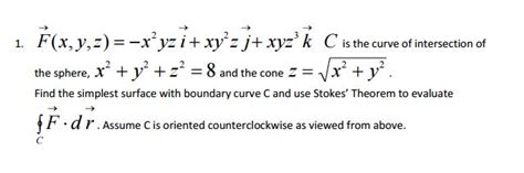 solved f x y z x 2 yz i vector xy 2 z j vector