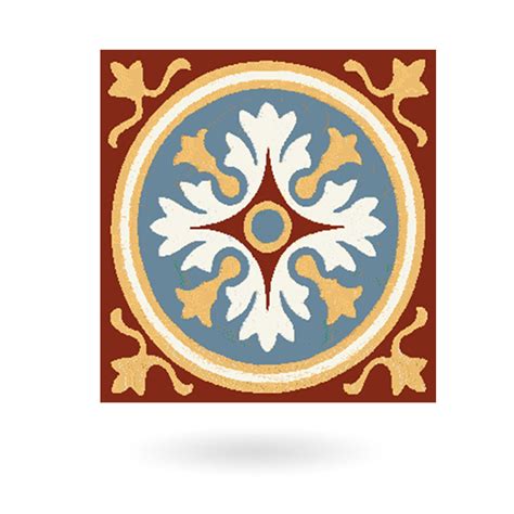 Encaustic 6 Square Tile Design 37