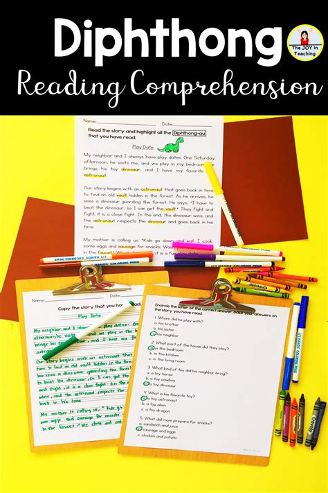 Diphthong Reading Comprehension Passage Reading Comprehension
