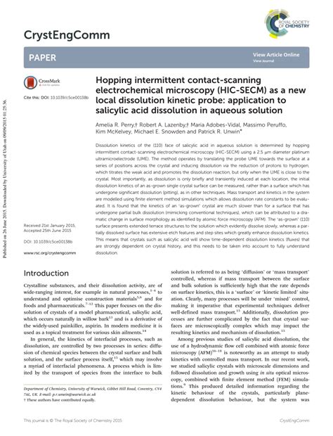 Pdf Hopping Intermittent Contact Scanning Electrochemical Microscopy