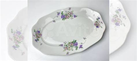 Старинное овальное блюдо для сервировки Фарфор купить в Санкт ...