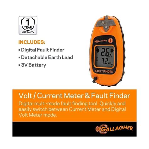 Gallagher Fence Volt Current Meter And Fault Finder Hardwareandtools Online Store