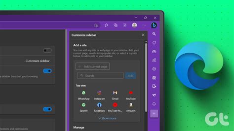 How To Customize Microsoft Edge Sidebar Guiding Tech