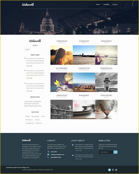 58 Web Design Templates Free Heritagechristiancollege