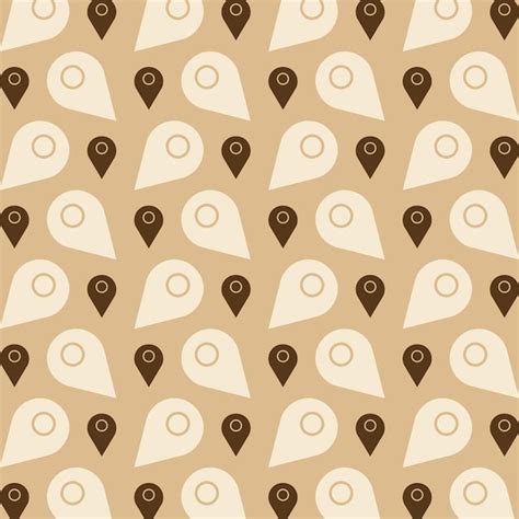 Premium Vector Location Trendy Repeating Pattern Brown Abstract