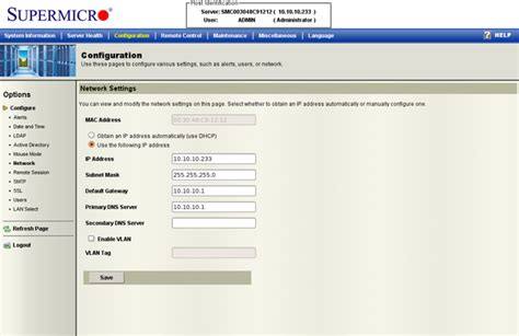 Supermicro IPMI Configuration Through BIOS Or Web Interface Thomas