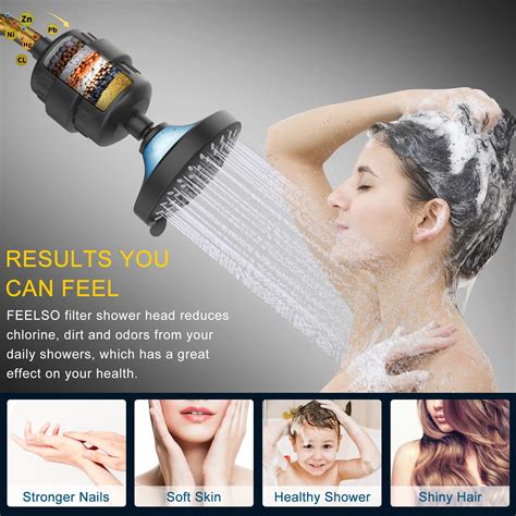 Feelso Shower Head And 15 Stage Shower Filter Combo