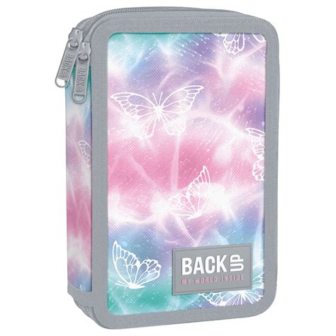 Derform piórnik backup 6 model podwójny z wyposażeniem pastelowa magia