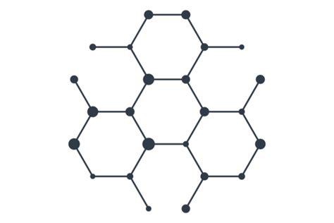 Hexagonal Connection Structure Abstract Graphic By Vectorbum Creative Fabrica