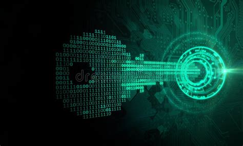Cybersecurity Concept 3d Rendered Illustration Of A Binary Code Key Stock Illustration