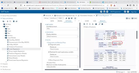 Math 810 Multiple Linear Regression In Sas