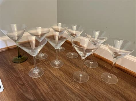 Lot Large Lot Of Martini Glasses
