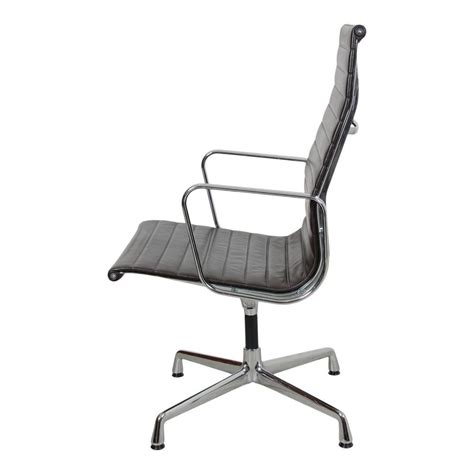 Dark Brown Leather Ea 109 Chair By Charles Eames For Vitra 2000s For