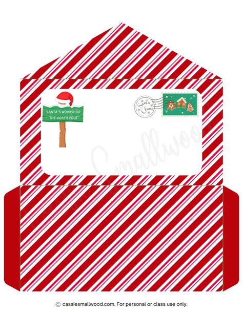 Cute Santa Envelopes Free Printable Cassie Smallwood Santa Letter Printable Free