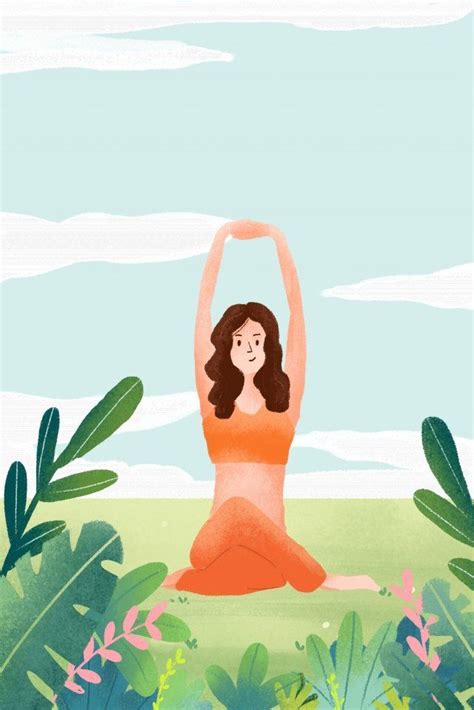 운동 요가 훈련 경도 생활 도시 일러스트 Pngtree 로열티 무료 ヨガ イラスト フィットネス