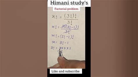 Factorial Problem Can You Solve Factorization Problem Factorisationofpolynomials Ntpc