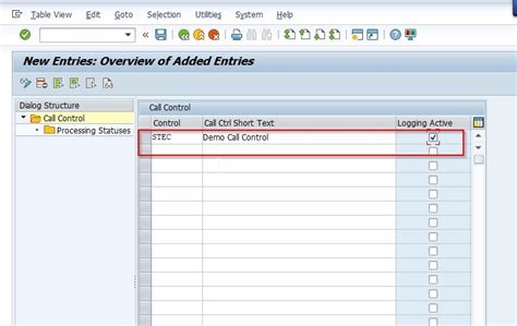 How To Define Call Control In Sap