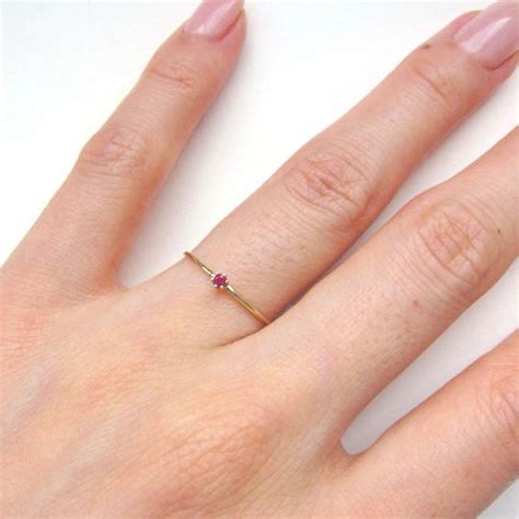 The Tiniest Ring Ruby Tiny Rings Rings Ruby Jewelry