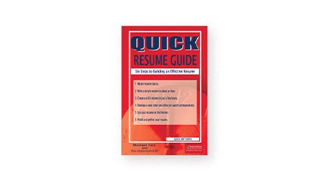 Quick Resume Guide Paradigm Education