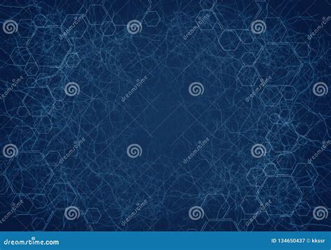 Neuron System With Digital Hexagon Elements Concept Of Combining Bio