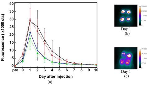 A Plot Of Fluorescence Intensity Vs Time The Intensities Were