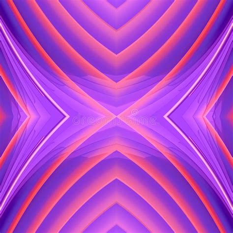 Shiny Glass Symmetric Pattern With A Fashionable Gradient 3d Rendering