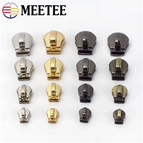 50 шт. Meetee 3#5#8#10# металлическая молния головка Потяните слайдер ...