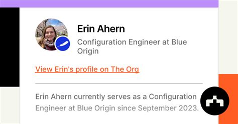 Erin Ahern Configuration Engineer At Blue Origin The Org