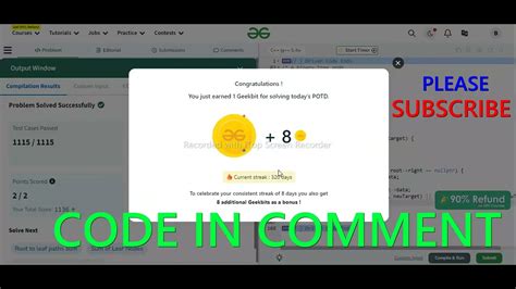 Gfg Potd 12072024 In C Most Important Information Code In Comment