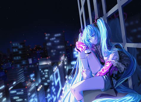 Hatsune Miku Hd Blue Hair Hatsune Miku Long Hair Hd Wallpaper