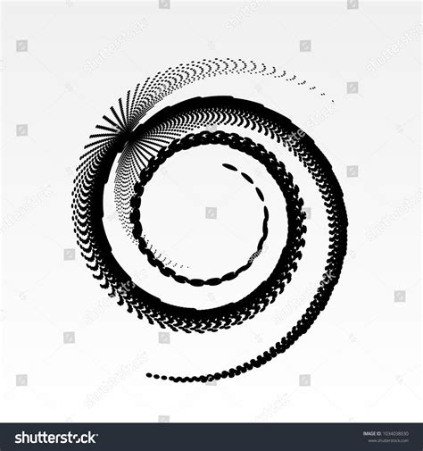 Abstract Spiral Vector Element Radial Geometric Stock Vector Royalty Free 1034038030