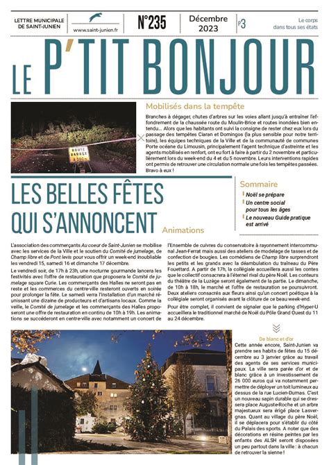 Ptit Bonjour 235 Mairie De Saint Junien