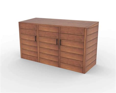 Clear Cedar Trash Enclosure Outdoor Garbage Can Storage Garbage Can