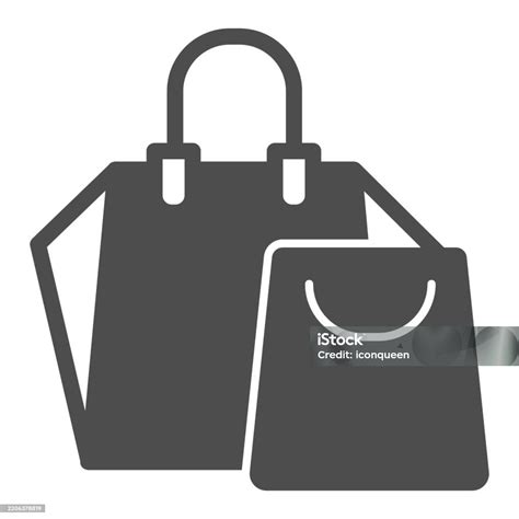 종이 봉지 상점 옷 솔리드 아이콘 블랙 프라이데이 개념 벡터 그래픽입니다 패킷 쌍 흰색 배경의 쇼핑 표시 모바일 또는 웹 디자인을 위한 글리프 스타일 아이콘 0명에 대한