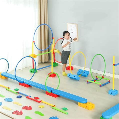 Adlof 114 Pcs Gymnastics Obstacle Course Balance Training
