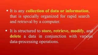 DATABASE Pptx