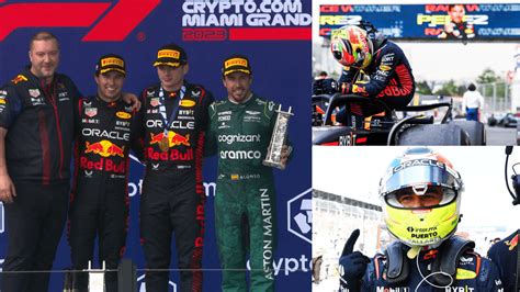 Sergio Checo Pérez Logra Segundo Lugar En El Gp De Miami