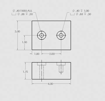 7 7 Dimensioning Counterbored And Countersunk Holes Dimensioning Peachpit
