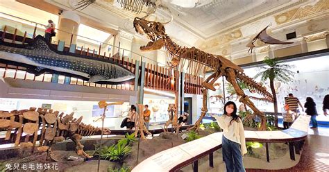 台北親子景點土銀展示館國立臺灣博物館古生物館銅板價看巨大恐龍逛神秘金庫 兔兒毛毛姊妹花