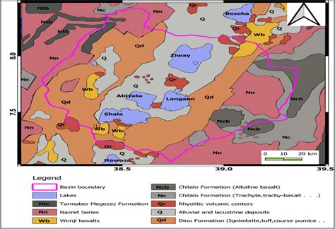 Geology Map Of The Ziway Shala Lakes Basin Central Main Ethiopian Rift Download Scientific