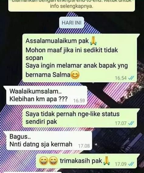 9 Chat Minta Restu Ke Orang Tua Pacar Ini Kepedean Abis