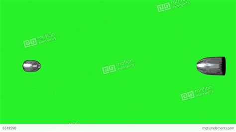 Slow Motion Bullets Impact Green Screen Footage Stock Video Footage