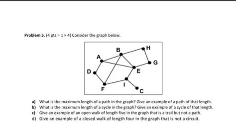 solved problem 5 4 pts 1 x 4 consider the graph below