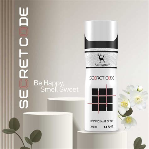 Secret Code Deodorant Spray 200ml Ramsons Perfumes