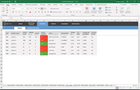Shopify Excel Template
