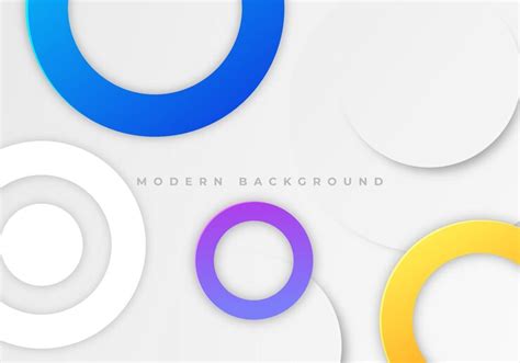 Premium Vector Abstract Geometric Circle Ring Color Shape Background