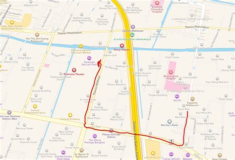 จากซอยนานาไปโรงแรมสวิสโซเทล ปาร์คนายเลิศ วิ่งตามแผนที่นี้ไปได้หรือเปล่า