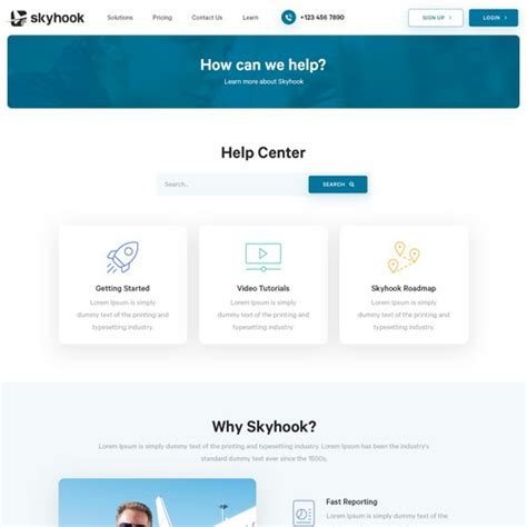 Designs Skyhookis Website For The Aviation Professionals That Like