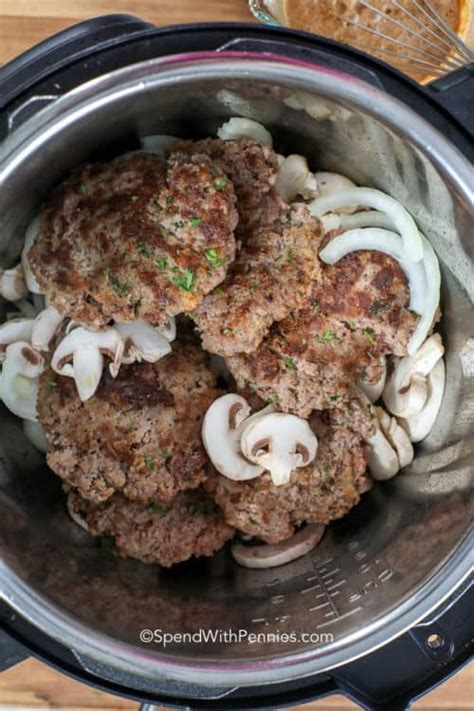 Instant Pot Salisbury Steak Ready In 35 Mins Spend With Pennies